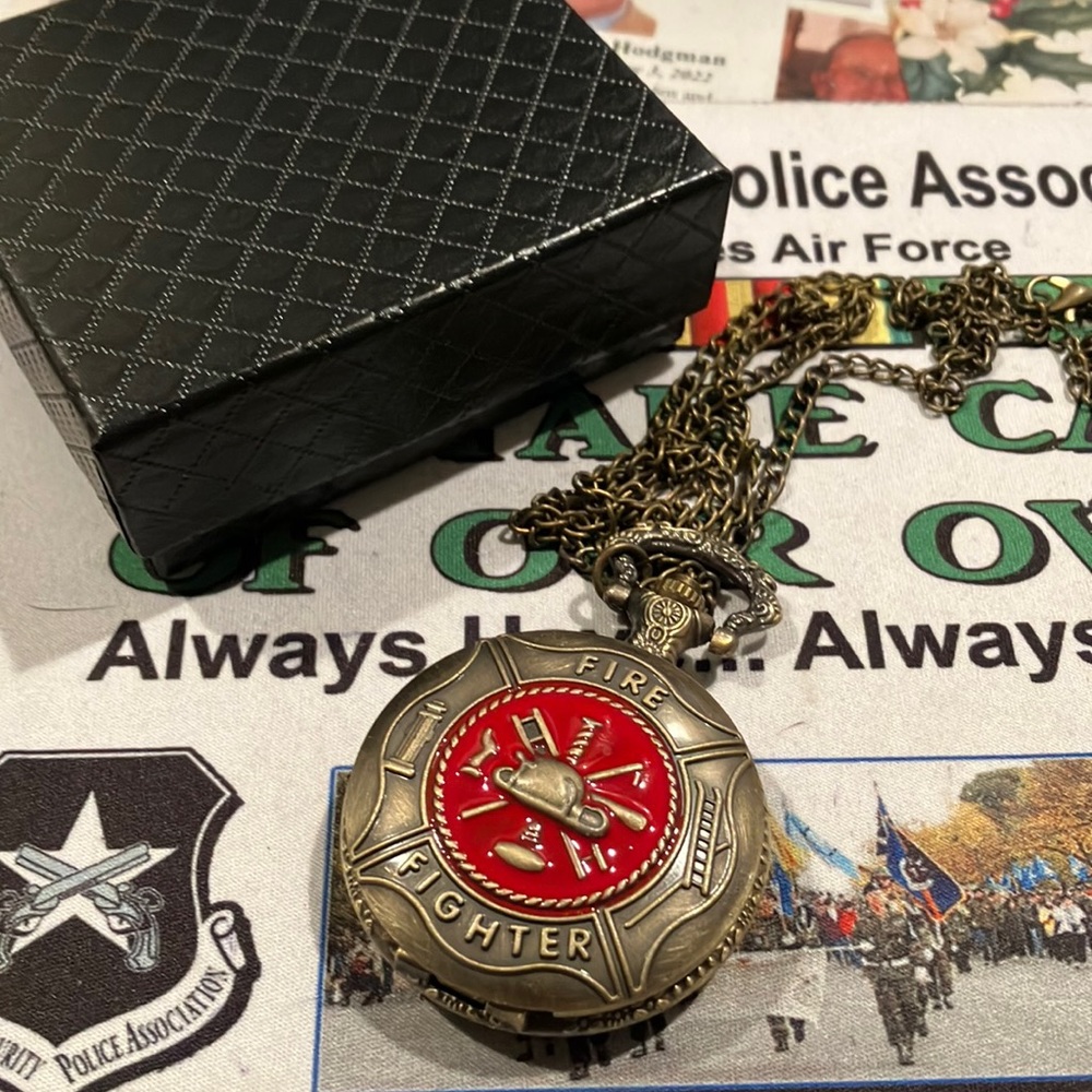 Fire Fighter Pocket Watch - Gem